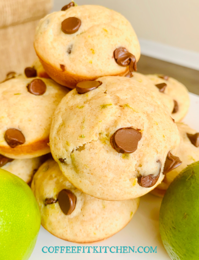 Key Lime Chocolate Chip Muffins · Coffee Fit Kitchen
